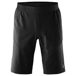 Fahrradhose Gonso "Essential Shorts Light M", Herren, Gr. 5XL, Normalgr&ouml;&szlig;en, schwarz, 86% Polyester, 14% Elasthan, Hosen Fahrradhose, Herren Bike-Shorts, leichte Radhose mit elastischem Bund und RV-Tasche