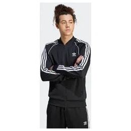 Trainingsjacke Adidas ORIGINALS "SST TT", Herren, Gr. XL, schwarz-wei&szlig; (schwarz, wei&szlig;), Obermaterial: 70% Polyester, 30% Baumwolle, gestreift, normal, Jacken Trainingsjacke, Superstar, Retro Look, Sportjacke, Track Top