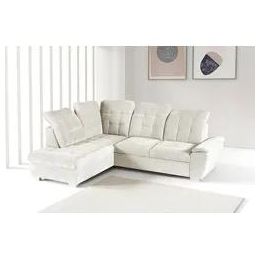 Ecksofa WERK2 "Brindisi, Multifunktion, bequem & komfortabel, Breite 263cm, L-Form", beige (creme), B:263cm H:105cm T:212cm, 92% Polyester, 8% Nylon, Sofas, Ecksofa, mit verstellbaren Kopfteilen, Bettfunktion & Bettkasten
