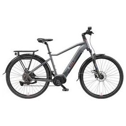 E-Bike Telefunken "SUV700" Gr. 48, grau (grau, schwarz), Elektrofahrr&auml;der, 48cm, 29 Zoll (73,66cm), Pedelec, Elektrofahrrad f&uuml;r Herren u. Damen, Trekkingrad