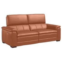 2,5-Sitzer Egoitaliano "Capucine Breite 200cm, hoher Sitzkomfort", rot (brick), B:200cm H:99cm T:97cm, Sofas, wahlweise mit elektrisch oder manuell verstellbarer Relaxfunktion