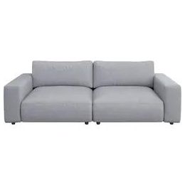 Big-Sofa Musterring "LUCIA", grau (stone bax), B:252cm H:81cm T:124cm, Flachgewebe FLORIS (100% Polyester);Flachgewebe VALMONT (60% Baumwolle/ 40% Leinen);Microfaser CRONA (100% Polyester), Sofas, Big-Sofa, in vielen Qualit&auml;ten und 4 unterschiedlichen N&auml;hten, 2,5-Sitzer