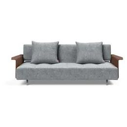 Schlafsofa INNOVATION LIVING TM "Longhorn, G&auml;stebett, Couch, Tagesliege, Bettsofa", grau, B:245cm H:79cm T:114cm, Sofas, Schlafsofa, Schlaf-, Relax-, oder Sitzposition, Armlehnen, Liegefl&auml;che 140x200 cm