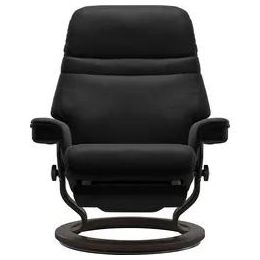 Relaxsessel stressless "Sunrise", schwarz (schwarz batick), B:88cm H:103cm T:78cm, Leder BATICK: BATICK ist ein leicht korrigiertes, durchgef&auml;rbtes und genarbtes M&ouml;belleder, bei dem die meisten Unebenheiten und Spuren in der Regel entfernt wurden.;Leder PALOMA: PALOMA ist ein durchgef&auml;rbtes Semianilin-M&ouml;belleder mit nat&uuml;rlicher Narbung.;ROHLEDER Stoff Q2 FARON: Ein fester zuverl&auml;ssiger Boucl&eacute; mit 
