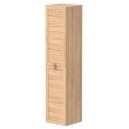 Hochschrank Welltime "Rustic", beige (bleached oak), B:35,2cm H:160cm T:35,2cm, Schr&auml;nke, Hochschrank, H&ouml;he 160 cm, mit Soft-Close-Funktion, FSC-zertifiziert