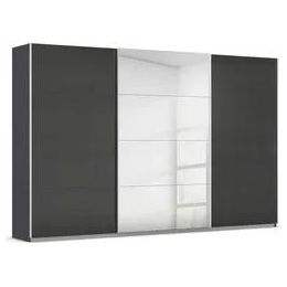 Schwebet&uuml;renschrank OTTO HOME "Kleiderschrank Schrank OTTO ́S CHOICE Garderobe AGORDO", grau (graumetallic, hochglanz effektgrau), B:360cm H:229cm T:62cm, Holzwerkstoff, Schr&auml;nke, Schwebet&uuml;renschrank, Top Innenausstattung, in 4 Breiten und 2 H&ouml;hen MADE IN GERMANY, Topseller