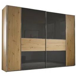 Schwebet&uuml;renschrank STAUD "Sonett 321C, Made in Germany", eiche, anthr, B:249cm H:222cm T:68cm, Holzwerkstoff, Schr&auml;nke, Schwebet&uuml;renschrank, mit vier verschiedenen Ausstattungsvarianten
