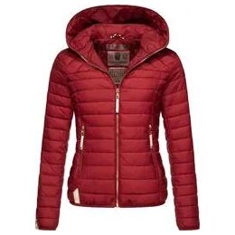 Steppjacke Navahoo "Ich Bin H&uuml;bsch", Damen, Gr. XS (34), rot (blutrot), Oberstoff: 100% Nylon. Futter: 100% Polyester. Wattierung: 100% Polyester. &Auml;rmelfutter: 100% Polyester, tailliert h&uuml;ftlang, &Auml;rmel ohne &Auml;rmelschlitz elastischer Bund, Jacken Steppjacke, leichte &Uuml;bergangsjacke mit Kapuze