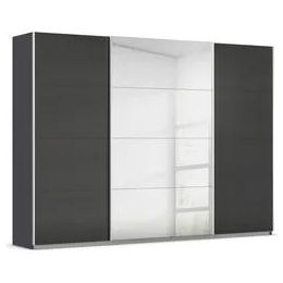 Schwebet&uuml;renschrank OTTO HOME "Kleiderschrank Schrank OTTO ́S CHOICE Garderobe AGORDO", grau (graumetallic, hochglanz effektgrau), B:315cm H:229cm T:62cm, Holzwerkstoff, Schr&auml;nke, Schwebet&uuml;renschrank, Top Innenausstattung, in 4 Breiten und 2 H&ouml;hen MADE IN GERMANY, Topseller