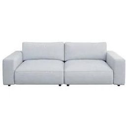 Big-Sofa Musterring "LUCIA", wei&szlig; (snow bax), B:252cm H:81cm T:124cm, Flachgewebe FLORIS (100% Polyester);Flachgewebe VALMONT (60% Baumwolle/ 40% Leinen);Microfaser CRONA (100% Polyester), Sofas, Big-Sofa, in vielen Qualit&auml;ten und 4 unterschiedlichen N&auml;hten, 2,5-Sitzer