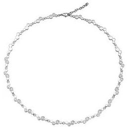 Collier TITANIA "elegance & style", grau (titanfarben), Halsketten, Damen, Titan, Collier