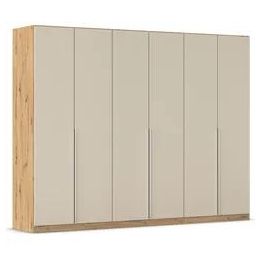 Dreht&uuml;renschrank OTTO HOME "Kleiderschrank Schrank Garderobe AGORDO TOPSELLER Schlafzimmer", braun (eiche artisan, champagner), B:271cm H:210cm T:54cm, Holzwerkstoff, Schr&auml;nke, Dreht&uuml;renschrank, durchdachte Innenausstattung, in 8 Breiten und 2 H&ouml;hen MADE IN GERMANY, Topseller