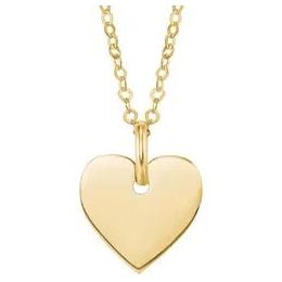 Kette mit Anh&auml;nger Amor "Schmuck Geschenk Halskette Herz", gold (gelbgoldfarben), Halsketten, Damen, Gelbgold 585