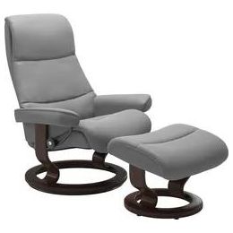 Relaxsessel stressless "View", grau (wild dove batick), B:82cm H:108cm T:81cm, Leder BATICK: BATICK ist ein leicht korrigiertes, durchgef&auml;rbtes und genarbtes M&ouml;belleder, bei dem die meisten Unebenheiten und Spuren in der Regel entfernt wurden.;Leder PALOMA: PALOMA ist ein durchgef&auml;rbtes Semianilin-M&ouml;belleder mit nat&uuml;rlicher Narbung.;ROHLEDER Stoff Q2 FARON: Ein fester zuverl&auml;ssiger Boucl&eacute; mit eine