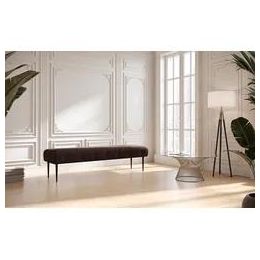 3-Sitzer Home Affaire "Amber", braun (chocco), B:159cm H:52cm T:54cm, 100% Polyester, Sofas, mit Knopfheftung,in verschieden Stoffarten