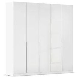 Dreht&uuml;renschrank OTTO HOME "Kleiderschrank Schrank Garderobe AGORDO TOPSELLER Schlafzimmer", wei&szlig; (alpinwei&szlig;, hochglanz wei&szlig;), B:226cm H:229cm T:54cm, Holzwerkstoff, Schr&auml;nke, Dreht&uuml;renschrank, durchdachte Innenausstattung, in 8 Breiten und 2 H&ouml;hen MADE IN GERMANY, Topseller