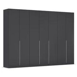 Dreht&uuml;renschrank OTTO HOME "Kleiderschrank Schrank Garderobe AGORDO TOPSELLER Schlafzimmer", grau (graumetallic), B:315cm H:229cm T:54cm, Holzwerkstoff, Schr&auml;nke, Dreht&uuml;renschrank, durchdachte Innenausstattung, in 8 Breiten und 2 H&ouml;hen MADE IN GERMANY, Topseller