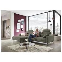 Ecksofa DIE PLANBAR "MP-IN20110 L-Form mit Federkern-Polsterung", gr&uuml;n (forest), B:302cm H:87cm T:178cm, 100% Polyester, Sofas, Ecksofa, optional mit Funktionen erh&auml;ltlich