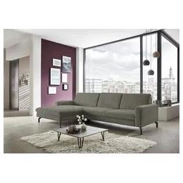Ecksofa DIE PLANBAR "MP-IN20110 L-Form mit Federkern-Polsterung", gr&uuml;n (forest), B:302cm H:87cm T:178cm, 100% Polyester, Sofas, Ecksofa, optional mit Funktionen erh&auml;ltlich