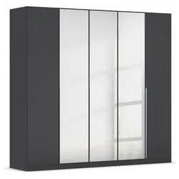 Dreht&uuml;renschrank OTTO HOME "Kleiderschrank Schrank Garderobe AGORDO mit Dekor- oder Hochglanzfront", grau (graumetallic), B:226cm H:210cm T:54cm, Holzwerkstoff, Schr&auml;nke, Dreht&uuml;renschrank, durchdachte Innenausstattung, in 8 Breiten und 2 H&ouml;hen MADE IN GERMANY, Topseller