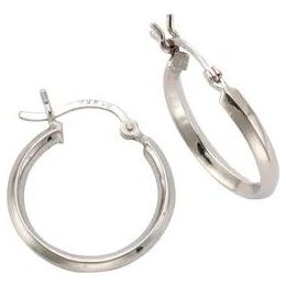 Paar Creolen Firetti "Schmuck Geschenk Silber 925 Basic gl&auml;nzend verschiedene Gr&ouml;&szlig;en Silber" Gr. 20, silber (silberfarben), Ohrringe, Damen, 20, Silber 925 (Sterlingsilber)