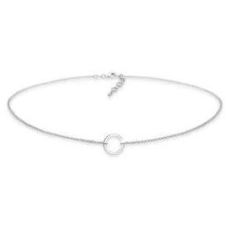 Collier Elli "Choker Anh&auml;nger Kreis Rund 925 Silber", silber, Halsketten, Damen, 38, ohne Stein, Silber 925 (Sterlingsilber), L: 38, Collier
