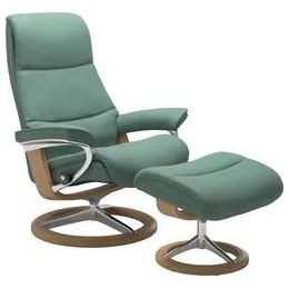 Relaxsessel stressless "View", gr&uuml;n (aqua gr&uuml;n paloma), B:78cm H:108cm T:78cm, Leder BATICK: BATICK ist ein leicht korrigiertes, durchgef&auml;rbtes und genarbtes M&ouml;belleder, bei dem die meisten Unebenheiten und Spuren in der Regel entfernt wurden.;Leder PALOMA: PALOMA ist ein durchgef&auml;rbtes Semianilin-M&ouml;belleder mit nat&uuml;rlicher Narbung.;ROHLEDER Stoff Q2 FARON: Ein fester zuverl&auml;ssiger Boucl&eacute; mit eine