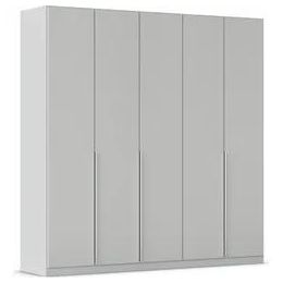 Dreht&uuml;renschrank OTTO HOME "Kleiderschrank Schrank Garderobe AGORDO TOPSELLER Schlafzimmer", grau (seidengrau), B:226cm H:229cm T:54cm, Holzwerkstoff, Schr&auml;nke, Dreht&uuml;renschrank, durchdachte Innenausstattung, in 8 Breiten und 2 H&ouml;hen MADE IN GERMANY, Topseller