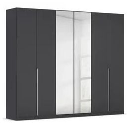 Dreht&uuml;renschrank OTTO HOME "Kleiderschrank Schrank Garderobe AGORDO mit Dekor- oder Hochglanzfront", grau (graumetallic), B:271cm H:229cm T:54cm, Holzwerkstoff, Schr&auml;nke, Dreht&uuml;renschrank, durchdachte Innenausstattung, in 8 Breiten und 2 H&ouml;hen MADE IN GERMANY, Topseller