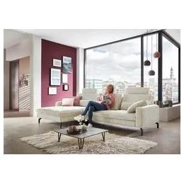 Ecksofa DIE PLANBAR "MP-IN20110 L-Form mit Federkern-Polsterung", beige (natur), B:302cm H:87cm T:178cm, 100% Polyester, Sofas, Ecksofa, optional mit Funktionen erh&auml;ltlich