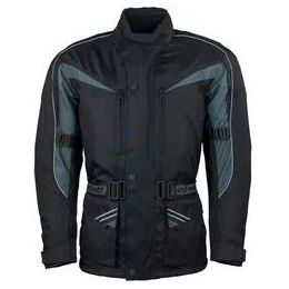 Roleff Racewear Motorradjacke ROLEFF "Cologne" Gr. 4XL, silber (schwarz, silberfarben), Jacken, 4XL, Obermaterial: 100% Polyester. Innenfutter: 100% Polyester, Mit Sicherheitsstreifen