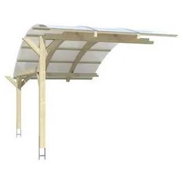 Skan Holz Einzelcarport SKANHOLZ "Schwaben Erweiterung", beige (natur), B/H/T: 299cm x 263cm x 630cm, Carports, Erweiterung, 299 x 630 cm