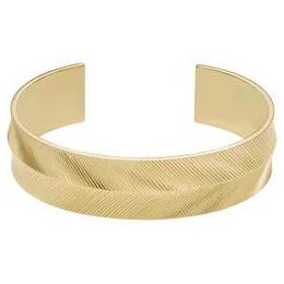 Armspange Fossil "Schmuck Geschenk Edelstahl Armschmuck HARLOW LINEAR", gold (gelbgoldfarben), Armb&auml;nder, Damen, Edelstahl, Armspange