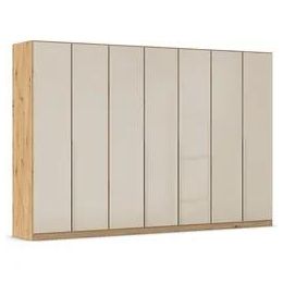 Dreht&uuml;renschrank OTTO HOME "Kleiderschrank Kleiderschr&auml;nke Schrank Garderobe AGORDO mit Glasfront", beige (eiche artisan, glas beige (champagner)), B:315cm H:210cm T:54cm, Holzwerkstoff, Schr&auml;nke, Dreht&uuml;renschrank, durchdachte Innenausstattung, in 8 Breiten und 2 H&ouml;hen MADE IN GERMANY