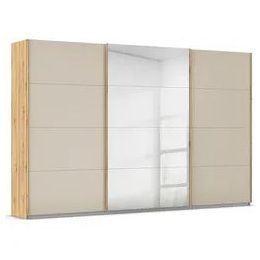 Schwebet&uuml;renschrank OTTO HOME "Kleiderschrank Kleiderschr&auml;nke Schrank Garderobe AGORDO mit Glasfront", beige (eiche artisan, glas beige (champagner)), B:360cm H:229cm T:62cm, Holzwerkstoff, Schr&auml;nke, Schwebet&uuml;renschrank, durchdachte Innenausstattung, in 4 Breiten und 2 H&ouml;hen MADE IN GERMANY