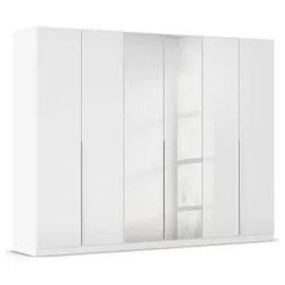 Dreht&uuml;renschrank OTTO HOME "Kleiderschrank Schrank Garderobe AGORDO mit Dekor- oder Hochglanzfront", wei&szlig; (alpinwei&szlig;, hochglanz wei&szlig;), B:271cm H:210cm T:54cm, Holzwerkstoff, Schr&auml;nke, Dreht&uuml;renschrank, durchdachte Innenausstattung, in 8 Breiten und 2 H&ouml;hen MADE IN GERMANY, Topseller