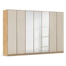 Dreht&uuml;renschrank OTTO HOME "Kleiderschrank Kleiderschr&auml;nke Schrank Garderobe AGORDO mit Glasfront", beige (eiche artisan, glas beige (champagner)), B:315cm H:210cm T:54cm, Holzwerkstoff, Schr&auml;nke, Dreht&uuml;renschrank, durchdachte Innenausstattung, in 8 Breiten und 2 H&ouml;hen MADE IN GERMANY