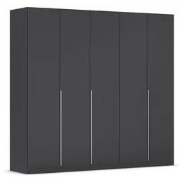 Dreht&uuml;renschrank OTTO HOME "Kleiderschrank Schrank Garderobe AGORDO TOPSELLER Schlafzimmer", grau (graumetallic), B:226cm H:210cm T:54cm, Holzwerkstoff, Schr&auml;nke, Dreht&uuml;renschrank, durchdachte Innenausstattung, in 8 Breiten und 2 H&ouml;hen MADE IN GERMANY, Topseller