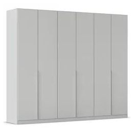 Dreht&uuml;renschrank OTTO HOME "Kleiderschrank Schrank Garderobe AGORDO TOPSELLER Schlafzimmer", grau (seidengrau), B:271cm H:229cm T:54cm, Holzwerkstoff, Schr&auml;nke, Dreht&uuml;renschrank, durchdachte Innenausstattung, in 8 Breiten und 2 H&ouml;hen MADE IN GERMANY, Topseller