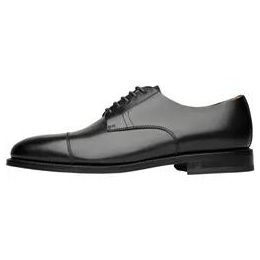 Schn&uuml;rschuh Henry Stevens "Winston CD Businessschuh", Herren, Gr. 39,5, schwarz, Leder, Schuhe Schn&uuml;rschuh, Herren Halbschuhe Leder handgefertigt, Anzugschuhe