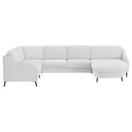 Sit & More Wohnlandschaft SIT & MORE "Soul U-Form", silber, B:372cm H:90cm T:227cm, 100% Polyester, Sofas, Wohnlandschaft, wahlweise mit Bettfunktion und Schubkasten