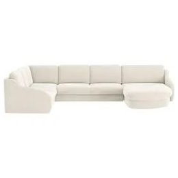 Sit & More Wohnlandschaft SIT & MORE "Soul U-Form", beige (elfenbein), B:372cm H:90cm T:227cm, 100% Polyester, Sofas, Wohnlandschaft, wahlweise mit Bettfunktion und Schubkasten