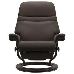 Relaxsessel stressless "Sunrise", braun (braun batick), B:79cm H:103cm T:78cm, Leder BATICK: BATICK ist ein leicht korrigiertes, durchgef&auml;rbtes und genarbtes M&ouml;belleder, bei dem die meisten Unebenheiten und Spuren in der Regel entfernt wurden.;Leder PALOMA: PALOMA ist ein durchgef&auml;rbtes Semianilin-M&ouml;belleder mit nat&uuml;rlicher Narbung.;ROHLEDER Stoff Q2 FARON: Ein fester zuverl&auml;ssiger Boucl&eacute; mit eine