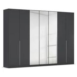 Dreht&uuml;renschrank OTTO HOME "Kleiderschrank Schrank Garderobe AGORDO mit Dekor- oder Hochglanzfront", grau (graumetallic), B:315cm H:229cm T:54cm, Holzwerkstoff, Schr&auml;nke, Dreht&uuml;renschrank, durchdachte Innenausstattung, in 8 Breiten und 2 H&ouml;hen MADE IN GERMANY, Topseller