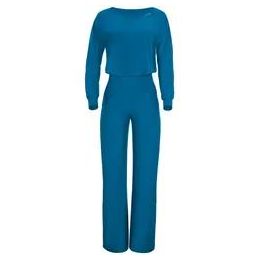 Jumpsuit WINSHAPE "JS101LSC", Damen, Gr. XS, Normalgr&ouml;&szlig;en, gr&uuml;n (teal gr&uuml;n), 85% Polyester, 15% Elasthan, Rundhals, Overalls Jumpsuit, Functional Comfort