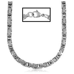 Edelstahlkette Firetti "Schmuck Geschenk Halskette K&ouml;nigskette" Gr. 55, silber (silberfarben), Halsketten, Damen, 55, Edelstahl, L: 50 55 60 B: 5,5mm, Edelstahlkette, B:5,5mm