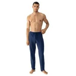 Pyjamahose Mey "Solid Night", Damen, Gr. M, N-Gr, blau (neptune), Interlock, Obermaterial: 100% Baumwolle, bequem lang, Hosen Pyjamahose, Komfortbund mit Kordelzug