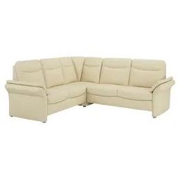 Ecksofa Home Affaire "Tahoma L-Form", beige (creme), B:251cm H:103cm T:231cm, Sofas, Ecksofa, mit Armlehnfunktion, wahlweise Bettfunktion, Schublade, Relaxfunktion