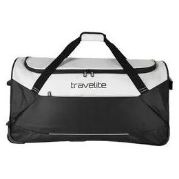 Reisetasche Travelite "BASICS L, verschiedene Ausf&uuml;hrungen und Farben", Gr. B/H/T: 71cm x 37cm x 37cm, wei&szlig;, Tarpaulin, Taschen Reisetasche, Freizeittasche Sporttasche wasserabweisend Kantenschutz