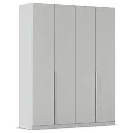 Dreht&uuml;renschrank OTTO HOME "Kleiderschrank Schrank Garderobe AGORDO TOPSELLER Schlafzimmer", grau (seidengrau), B:181cm H:229cm T:54cm, Holzwerkstoff, Schr&auml;nke, Dreht&uuml;renschrank, durchdachte Innenausstattung, in 8 Breiten und 2 H&ouml;hen MADE IN GERMANY, Topseller